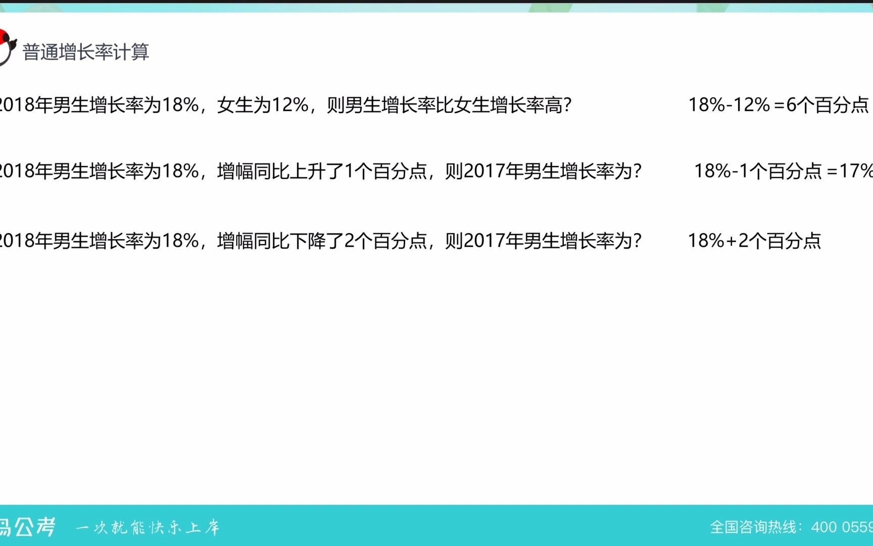 行测备考之资料分析-普通增长率计算类题目