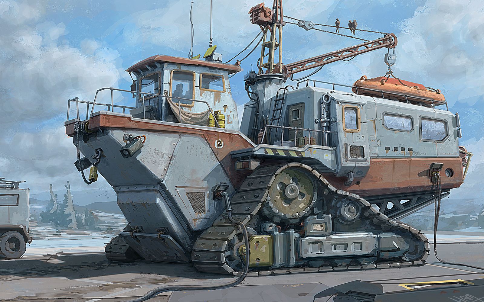 3Dmax建模教程:海景船模型制作