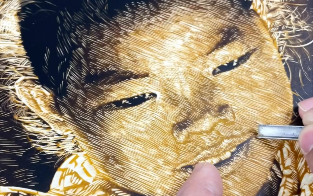 木刻版画创作 版画的刀法节奏