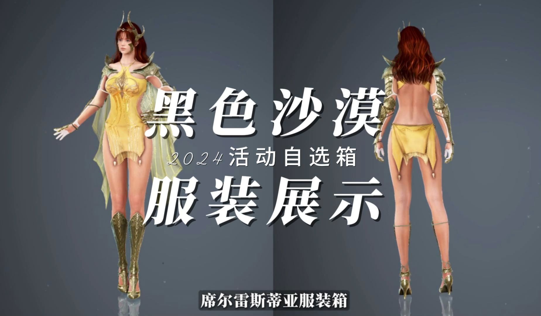 【黑色沙漠国服】夺命女枪狂徒印章兑换服装自选箱时装展示