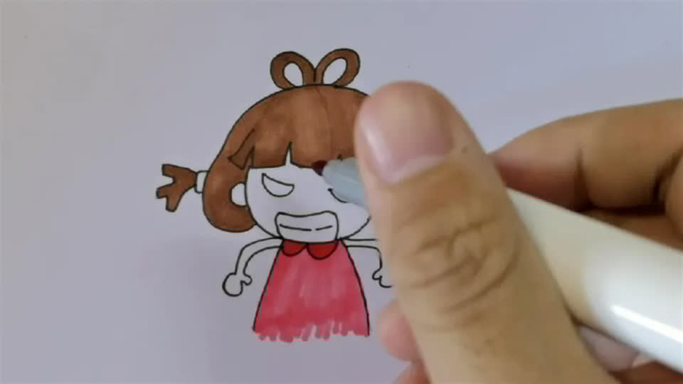 漫画人物生气女孩,绘画教程动漫简笔画女孩画法生气女孩