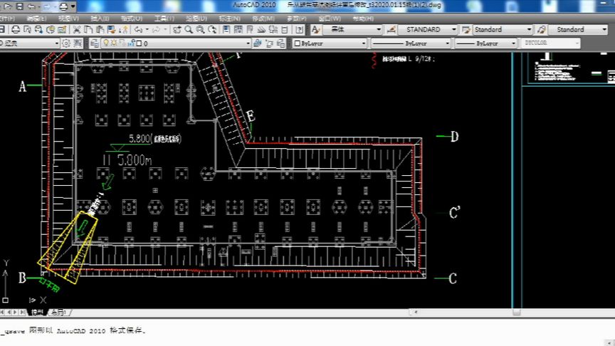 基坑支护:放坡+钢板桩(图纸介绍)