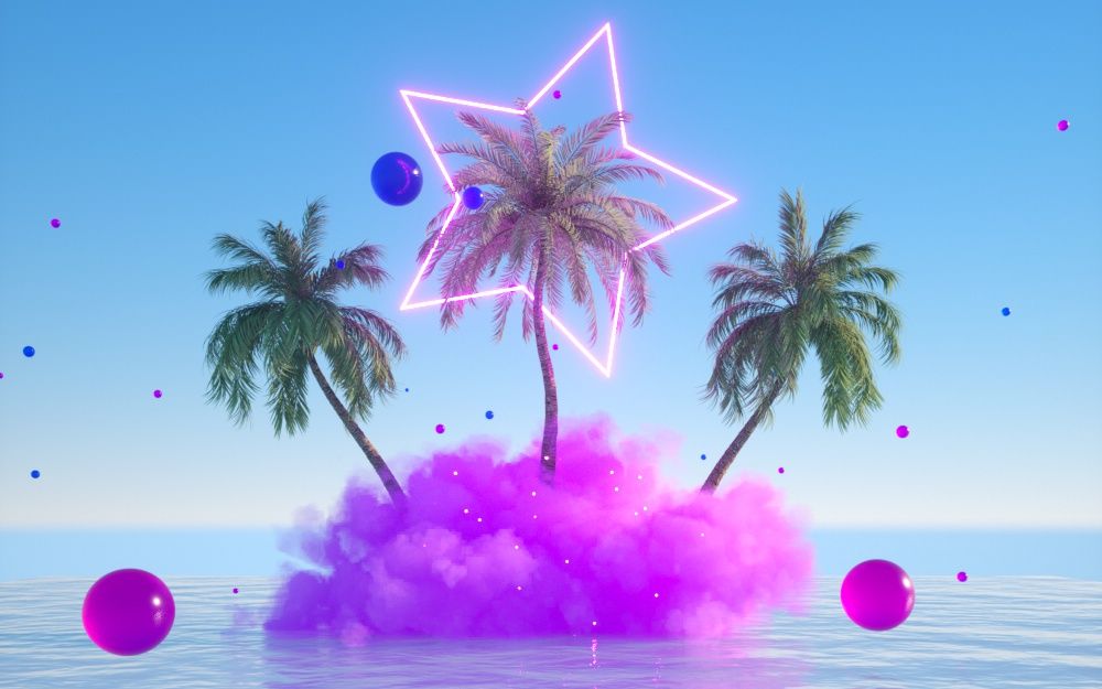 【C4D教程】最快最简单的方式创建水平面 云朵怎么做?又是风景画教程