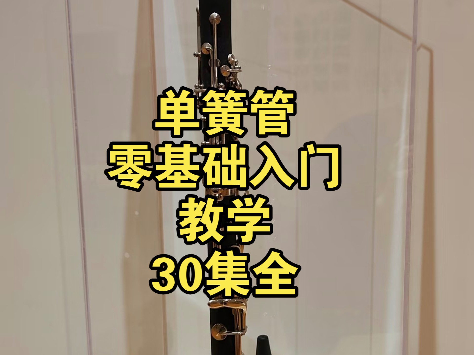 单簧管零基础入门教学30集全(完整私)