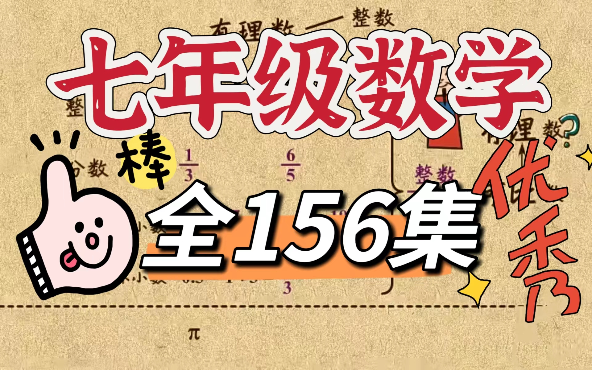 【全156集】七年级数学 初中数学 看动画学数学通俗易懂 开学当学霸