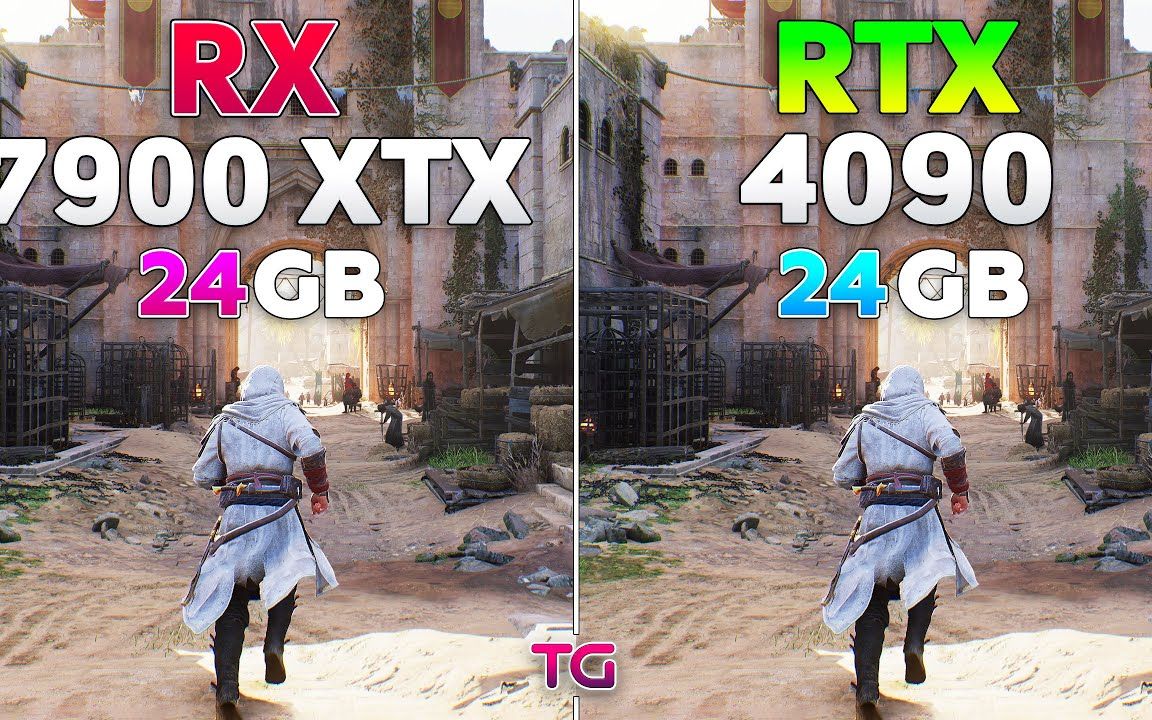 【刺客信条】幻景 RX 7900 XTX vs RTX 4090 画质对比_哔哩哔哩...
