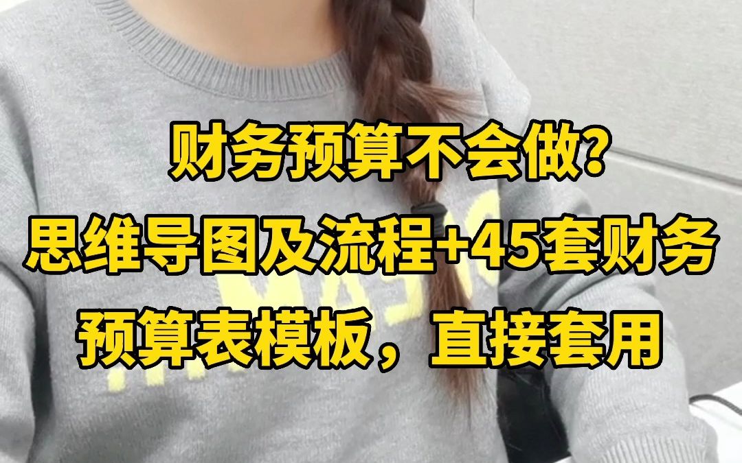 财务预算不会做?思维导图和编制流程都整理好了,还有46套财务预算表...