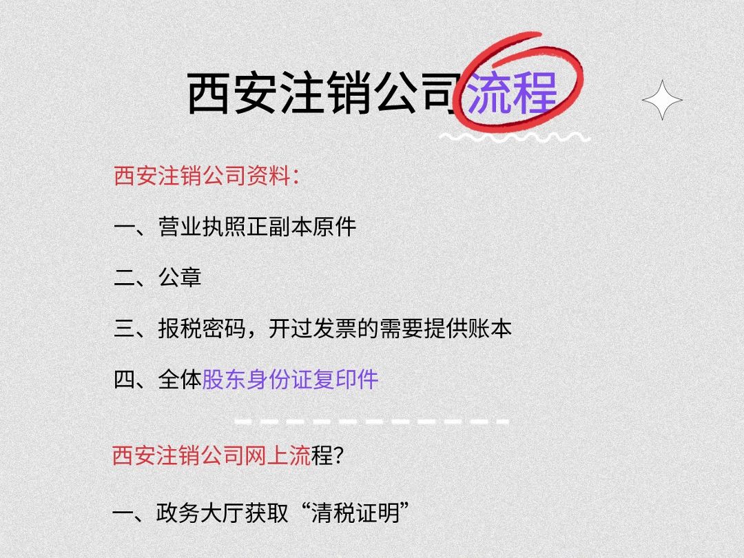 西安注销营业执照流程,网上注销营业执照步骤