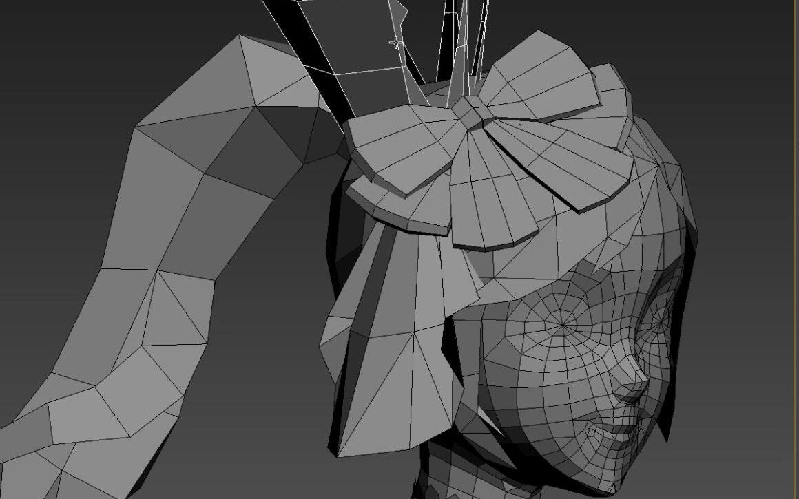 【3Dmax】敲可爱的小姐姐模型制作教程