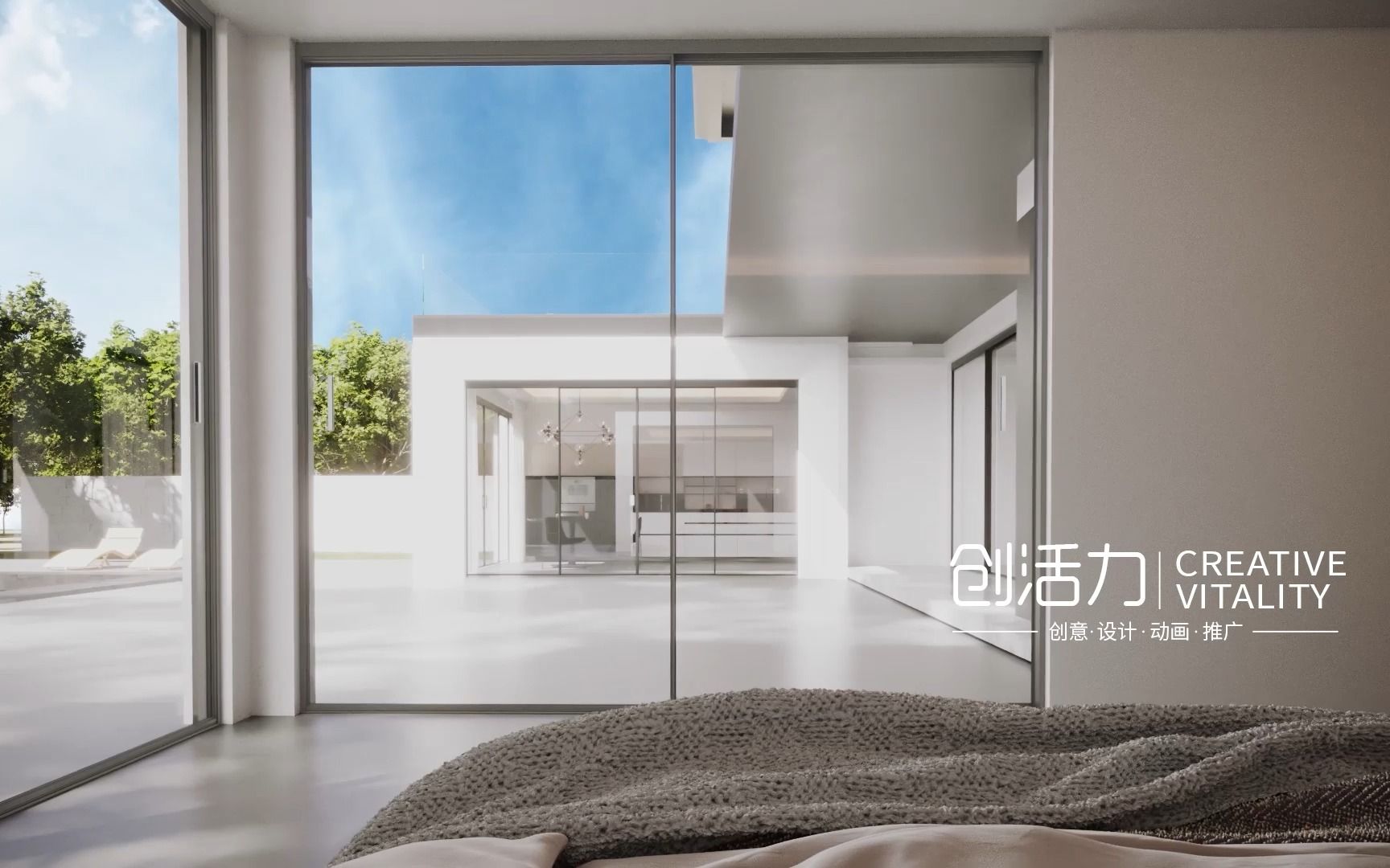 #智能门窗 #推拉门 #家居门窗 #别墅建筑 #三维动画 #产品视频
