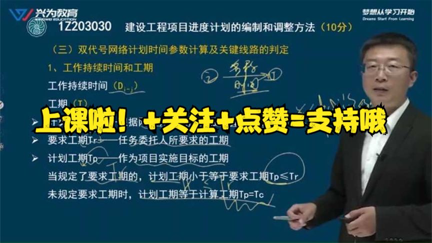 一建工程管理双代号网络图相关计算相关知识学习分享