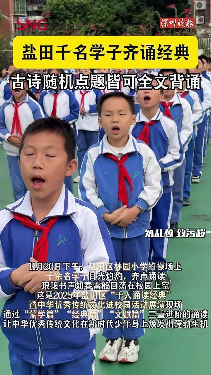 11月20日,由盐田区委宣传部、区教育局主办,盐田区林园小学、习学...