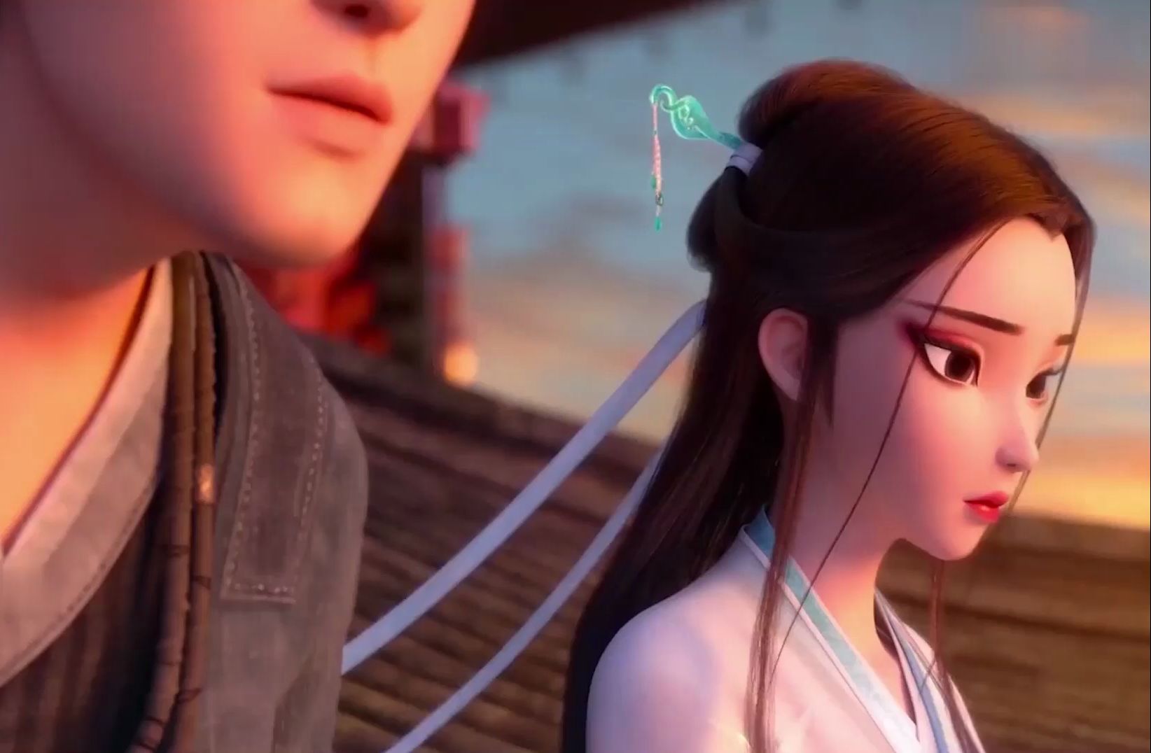 白素贞变身巨蟒,失去理智破坏城镇!许仙为爱甘愿变成妖怪!动画电影《...