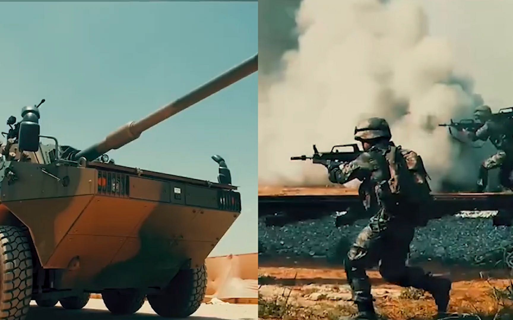 战车开进“城市”一炮击毁目标!实拍解放军实战化城市巷战演练