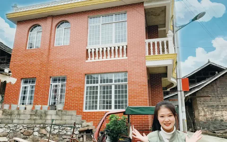 农村墅说家:自建二层韩式风格洋房,砖红色的外墙瓷砖,值得借鉴