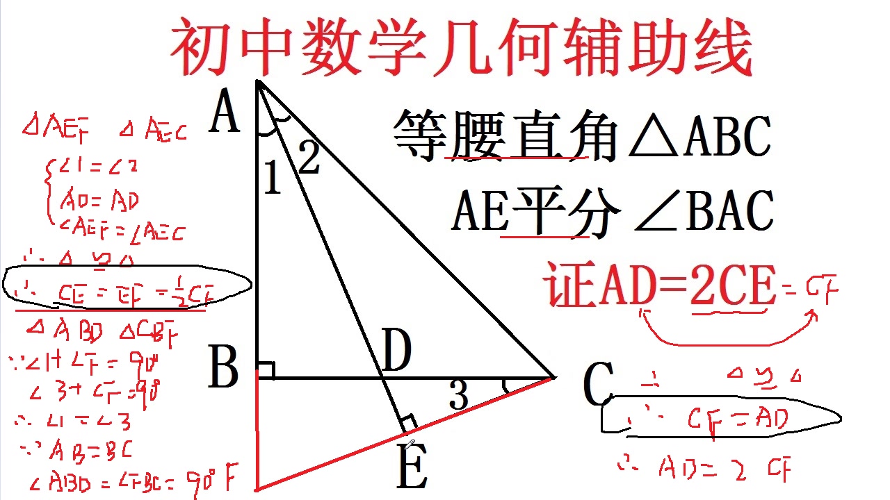 初中数学几何证明题难倒了不少尖子生,画好辅助线找出突破点
