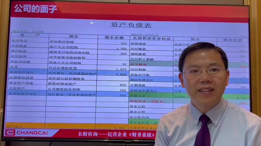老板及职业经理人必须了解的公司资产负债表#财务报告 #企业管理