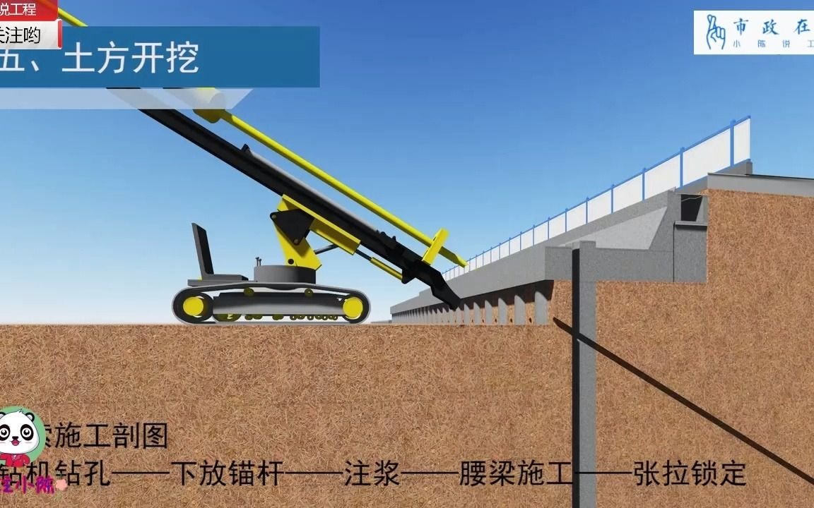 BIM动画模拟基坑支护施工全过程,这么棒的动画快收藏学习!