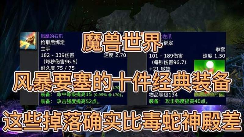 魔兽世界:风暴要塞的十件经典装备,这些掉落确实比毒蛇神殿差