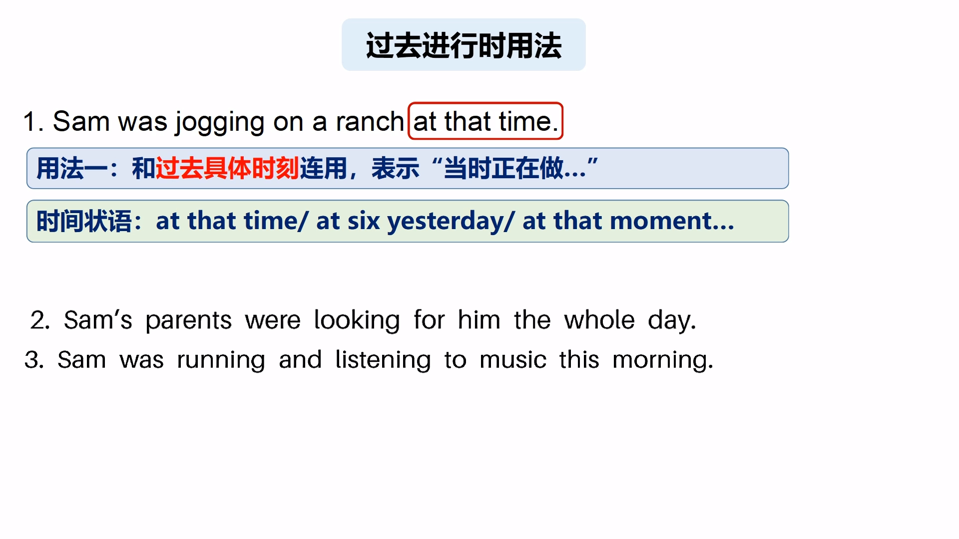 过去进行时 #初中语法必备