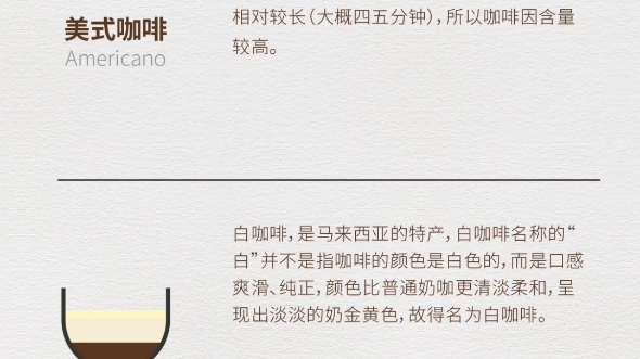 咖啡知识·8种常见咖啡的种类与口感
