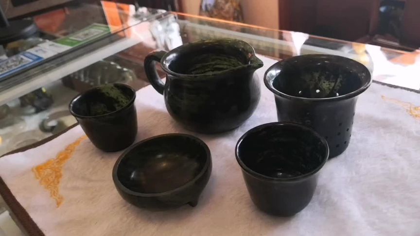 经典款～墨玉旅行装茶具走起,自有的净化水质功能