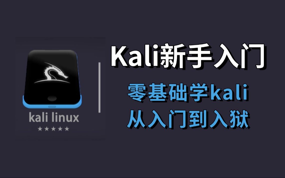 Kali最新教程(小学生都能听懂)从0基础开始学kali linux,再也不用盲目...