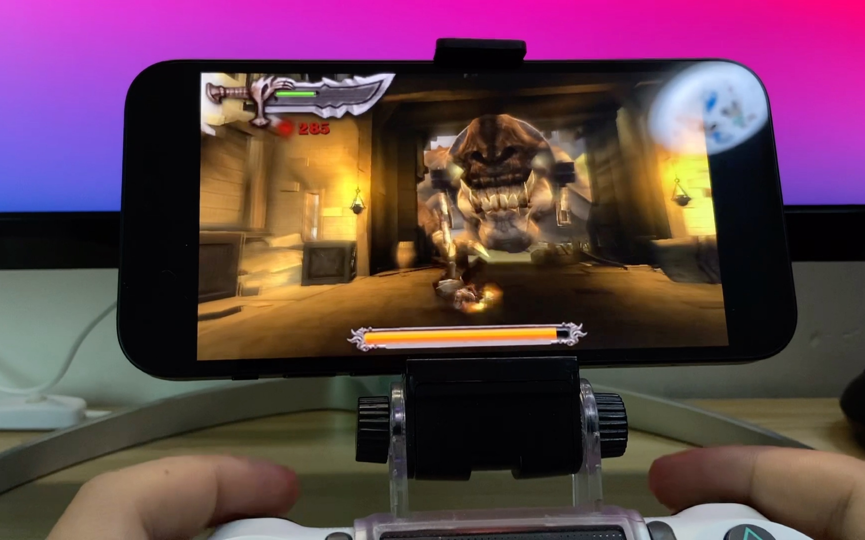 【PPSSPP】在iPhone上用PS4的手柄玩PSP战神