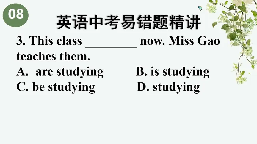 英语中考易错题:The class 表示单数还是复数| 根据句意灵活判断