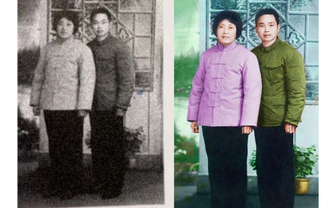PS修复翻新老照片,PS修复模糊老照片高清放大尺寸,PS修复上色黑白...