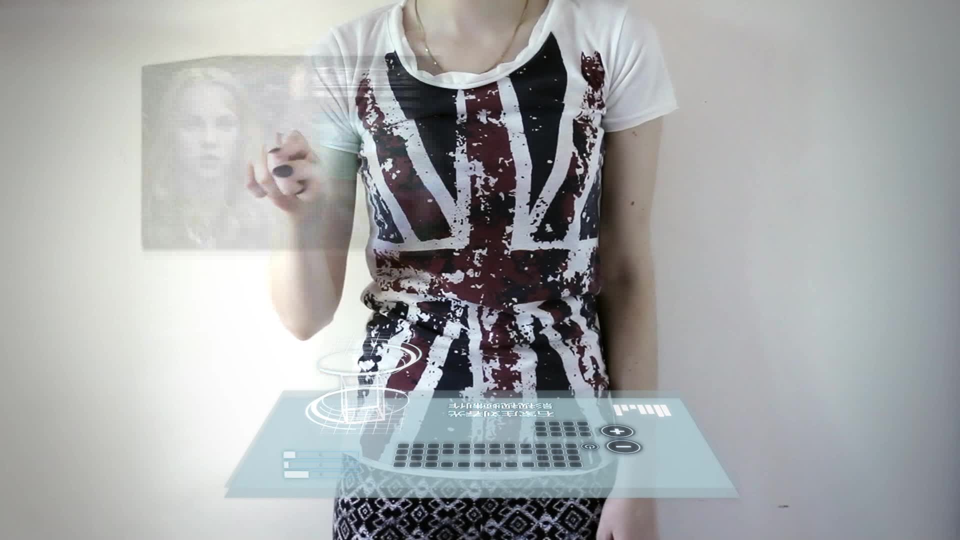 【AE模板0013】手指滑动图片未来科技视频A-03