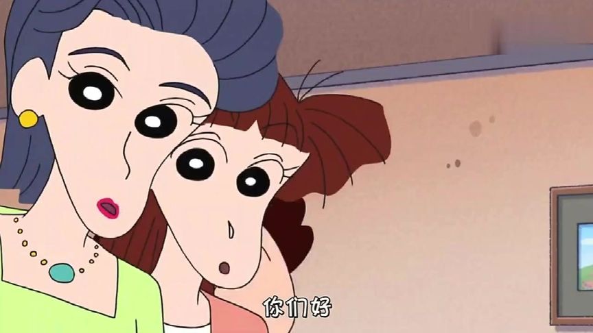 蜡笔小新:美伢给上尾老师挠痒痒,被风间妈妈他们撞见很尴尬