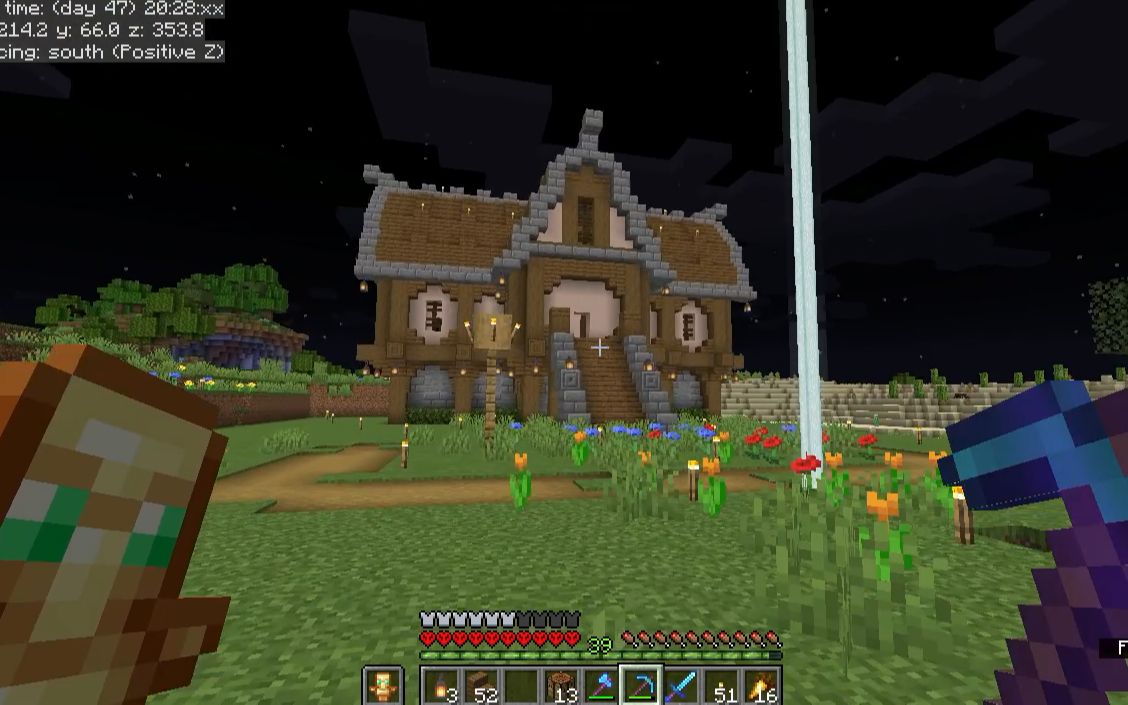 应粉丝要求发的造房子过程录屏_哔哩哔哩bilibili_我的世界