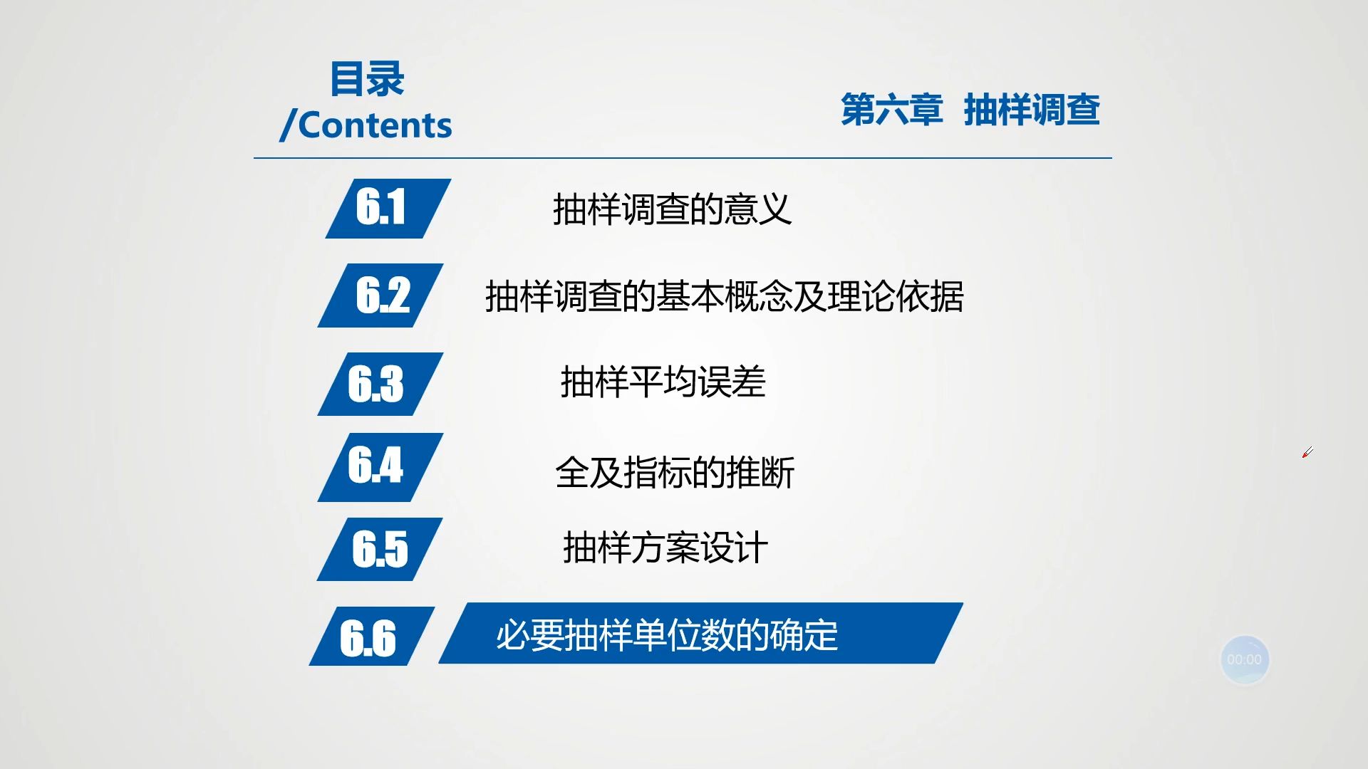 第六章抽样调查6.6必要抽样单位数的确定公式