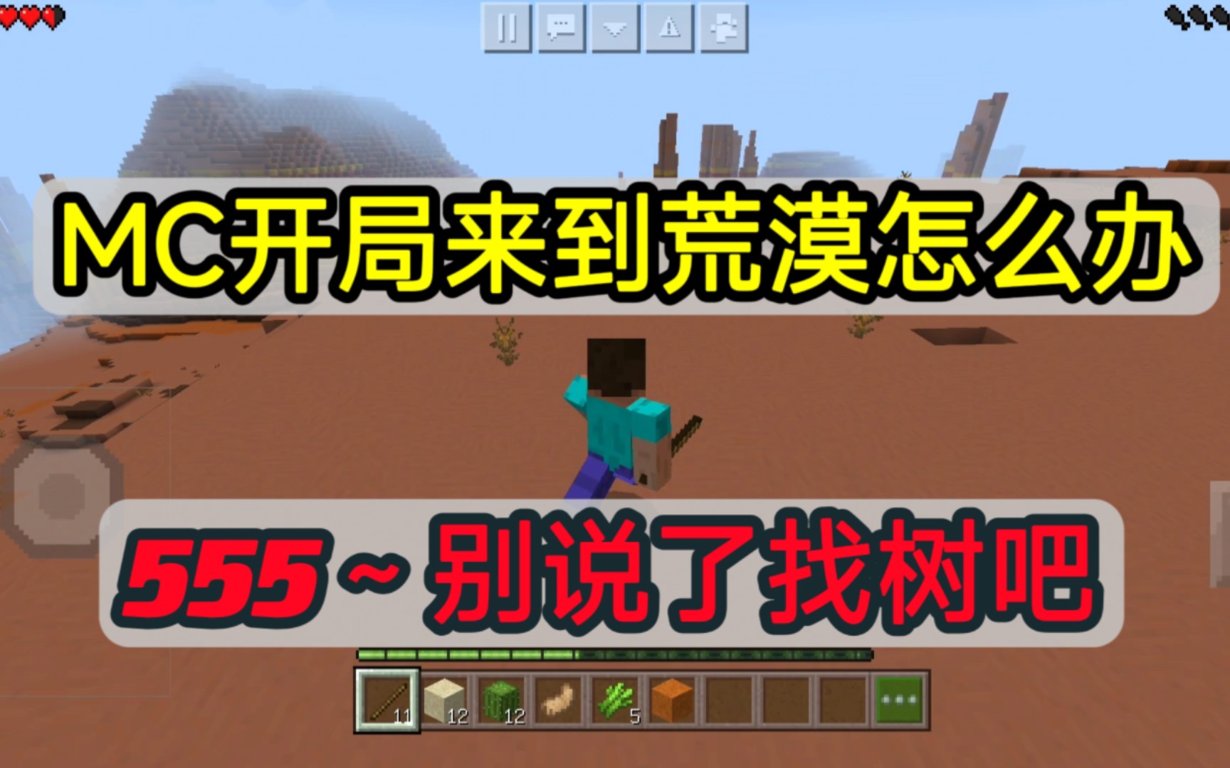 【MC】:开局出生在荒野怎么办?_我的世界