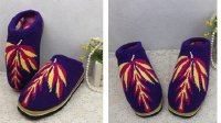 【手工织品】枫2第1段 毛线鞋棒针编织毛线拖鞋毛线棉鞋视频教程零...
