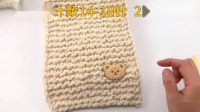 粗冰条线平针织法织围巾 (1)大款围巾起针12-14针