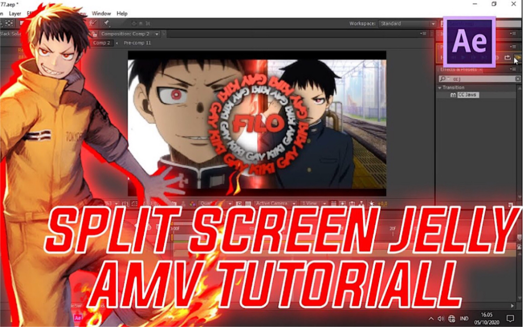【AMV/AE教程】果冻弹跳效果