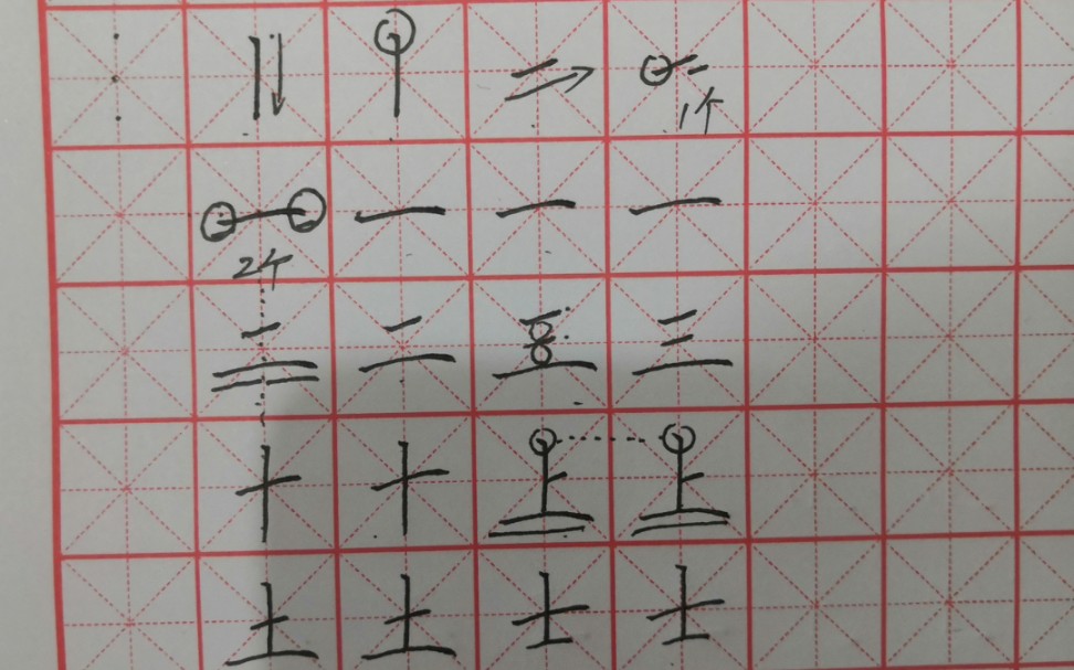 硬笔书法基础笔画训练