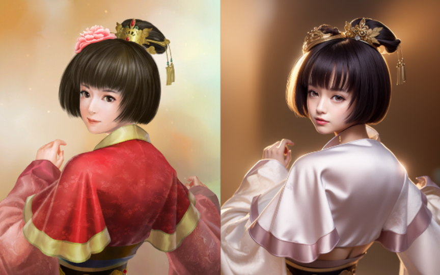 三国志11PK2 AI绘图:「三国女杰真人化」_三国志
