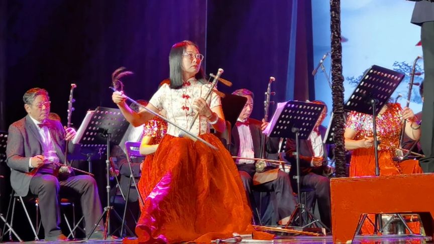 元旦晚会京剧曲牌《梅花新调》演出片段,经典演绎,完美收官