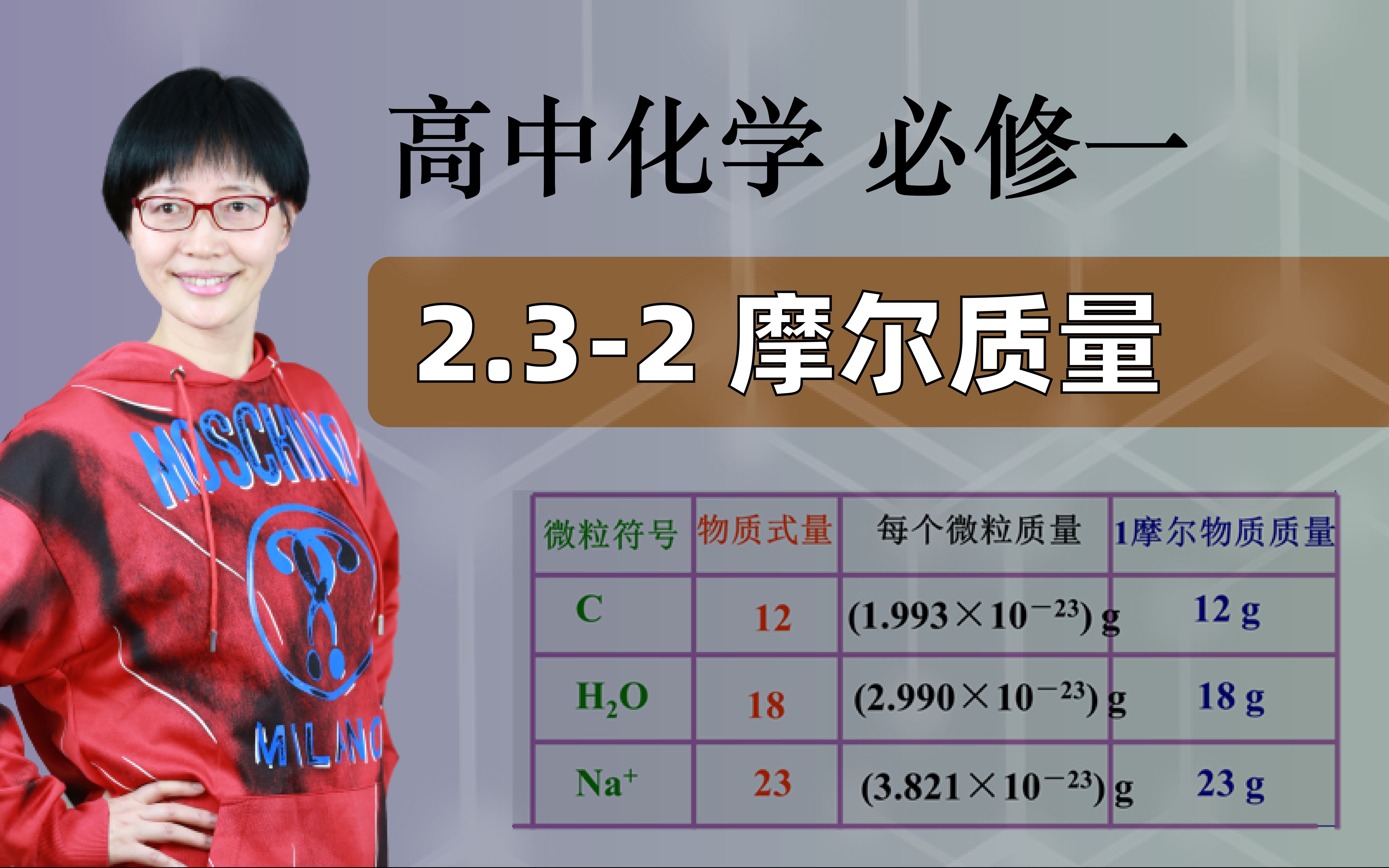 【摩尔质量】高中化学 必修一 第二章 海水中的重要元素——钠和氯 ...