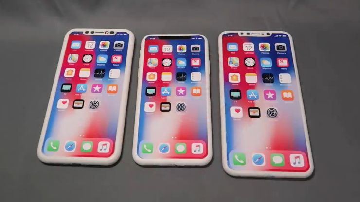 三款新iPhone真机模型对比