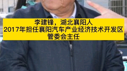 襄阳汽车产业经济技术开发区管委会主任李建锋涉嫌严重违纪,正在...