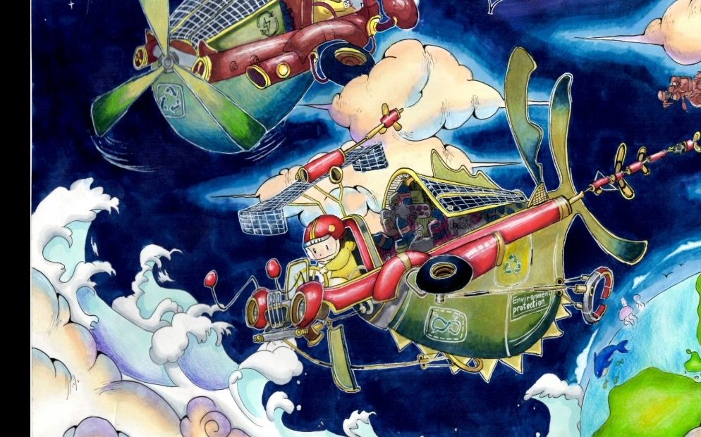 2023年国际航联青少年航空绘画大赛上海赛区获奖作品赏析