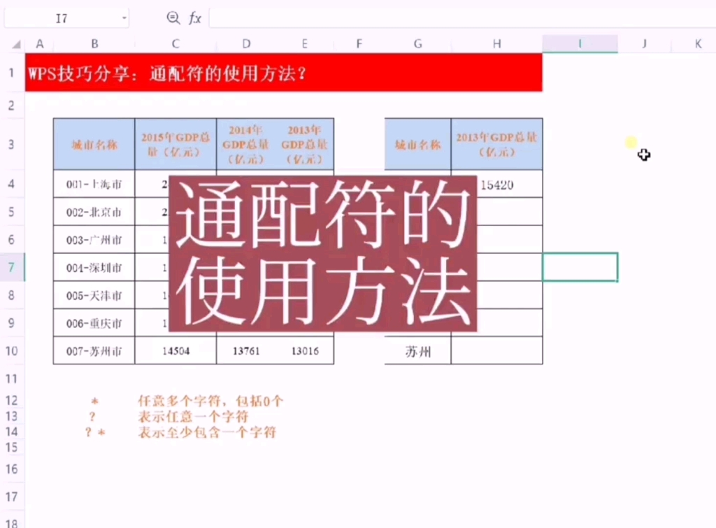 通配符的使用方法