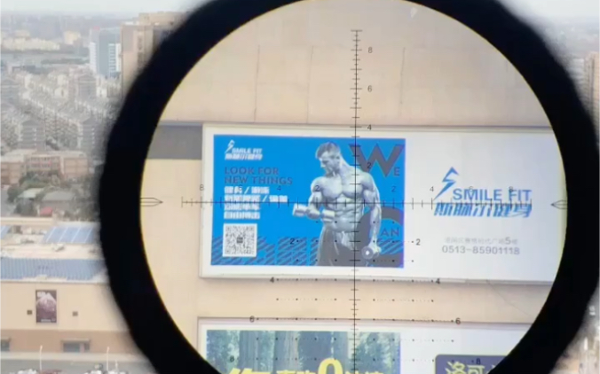 5-30×56FFP顶级前置瞄准镜视差测试(距离500米以外,倍率20倍,实际...