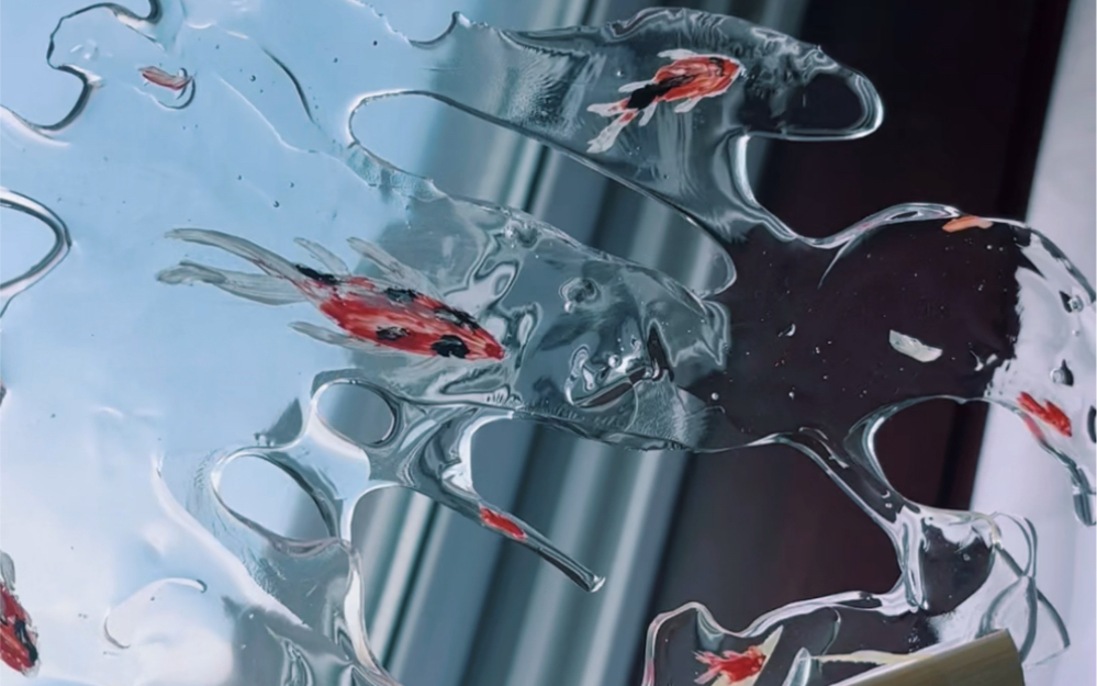 【手工】我做了一把水扇,第一次做有点粗糙,勉强能看…