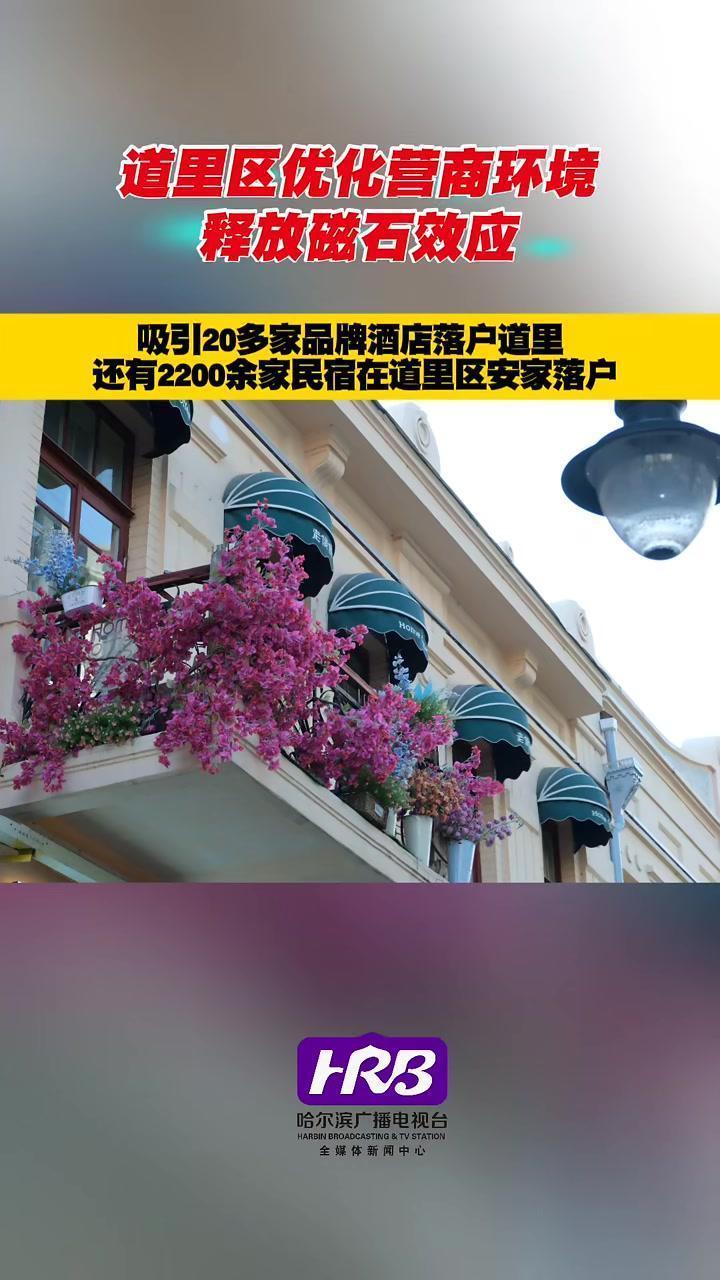 截至10月21日,道里区住宿行业新增市场主体2288户,比去年全年增长...