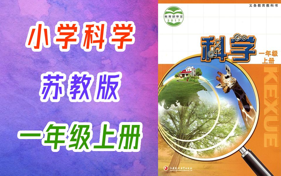 小学科学一年级上册 苏教版 教学视频 科学1年级上册 江苏凤凰教育...